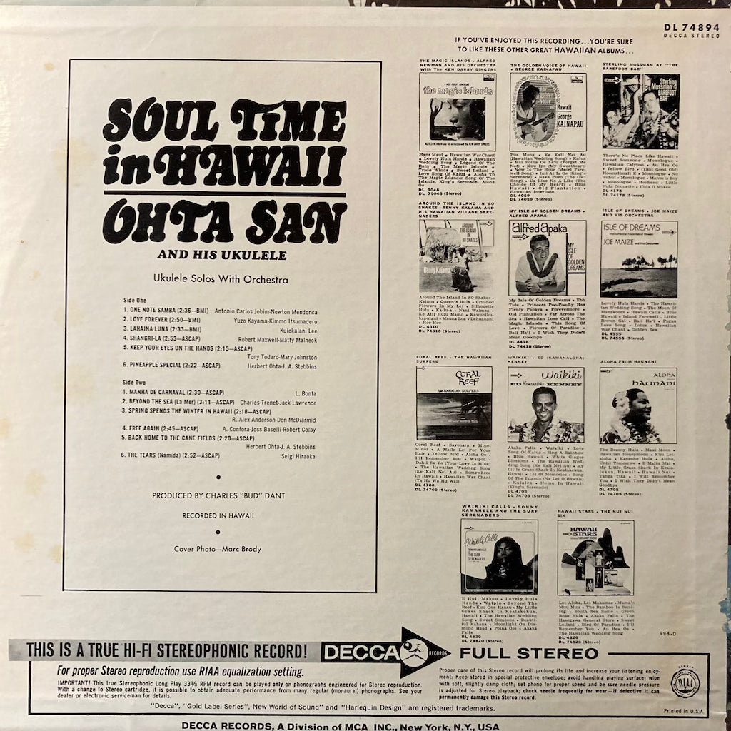 Ohta San and his Ukulele - Soul Time In Hawaii – AGS Honolulu