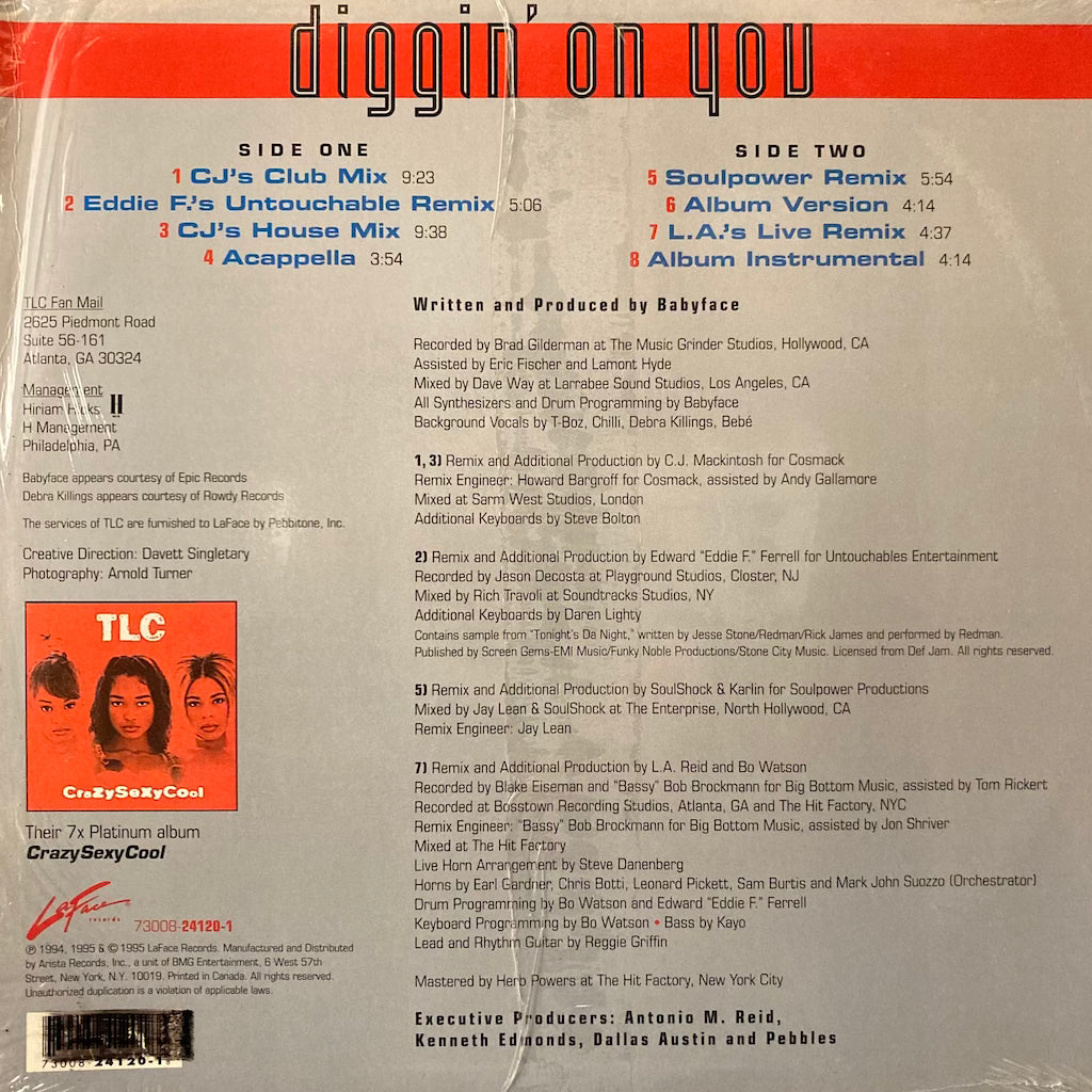 TLC - Diggin On You 12" – AGS Honolulu