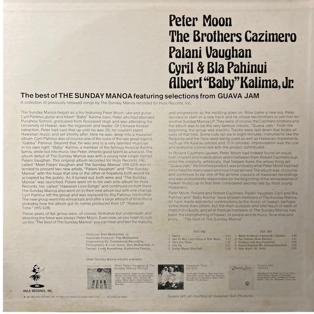 Sunday Manoa - The Best Of Sunday Manoa – AGS Honolulu