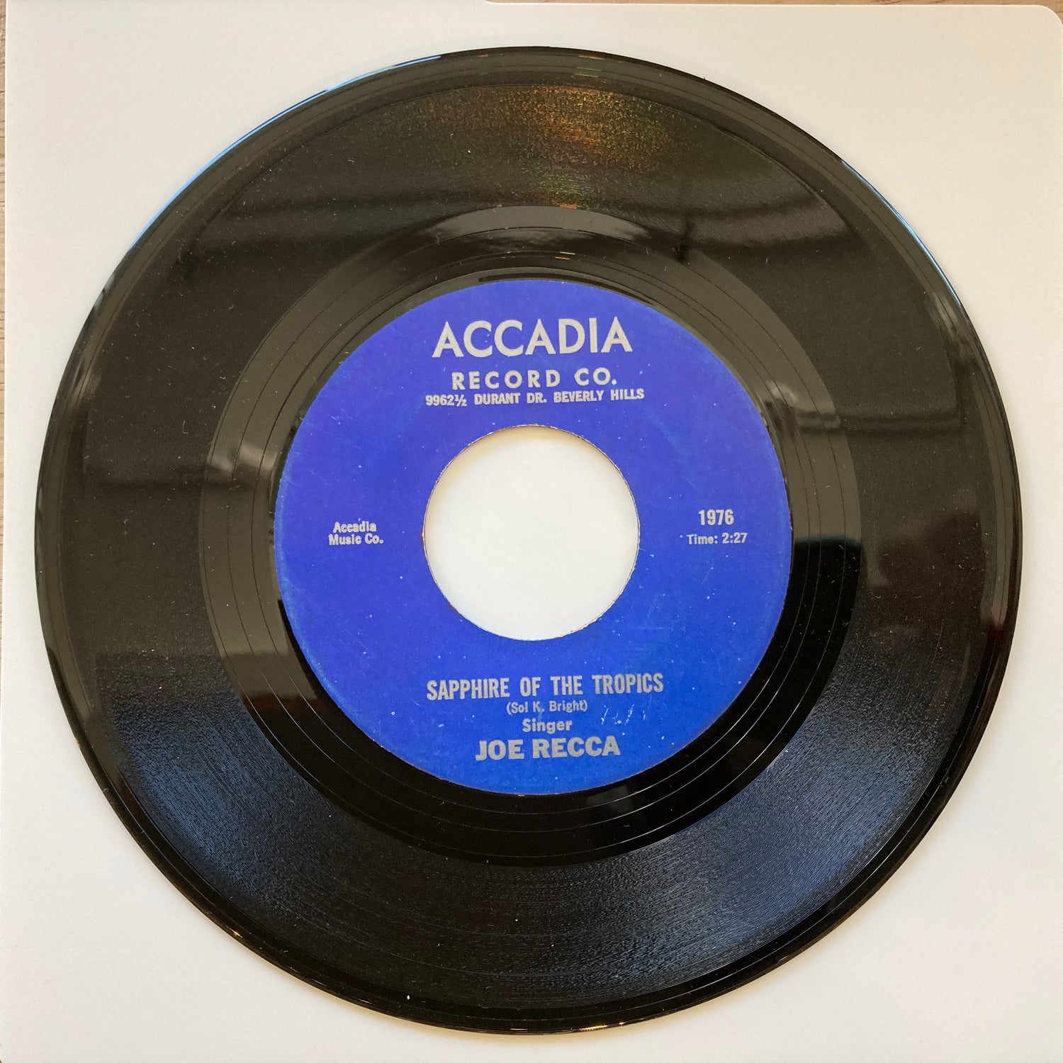 Joe Recca - Sapphire of the Tropics (7") – AGS Honolulu