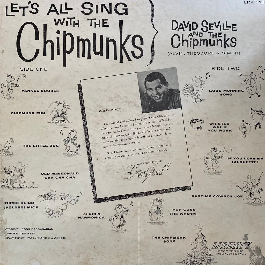 David Seville and The Chipmunks - Let's All Sing With The Chipmunks ...